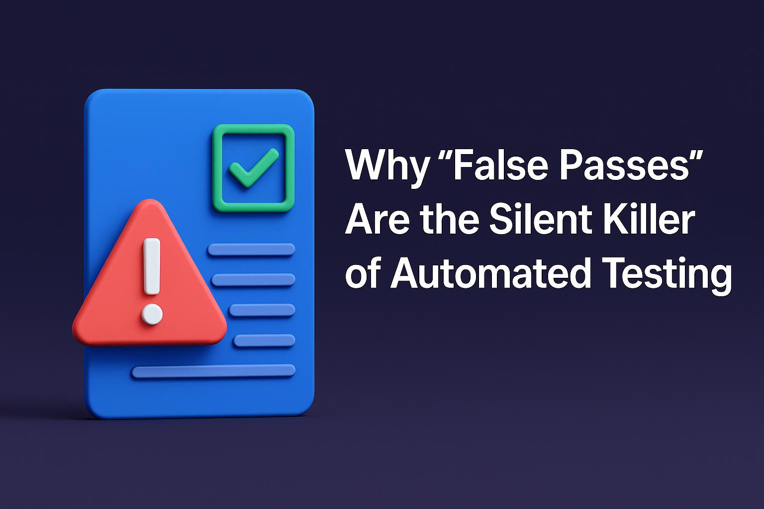 Stably Blog - Why 'False Passes' Are the Silent Killer of Automated Testing